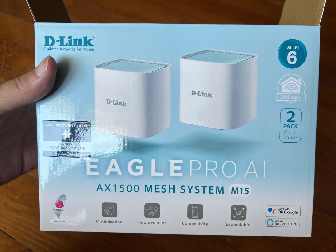 D-Link Wifi 6 Router (2 packs) Eagle Pro AI, Computers & Tech, Parts ...