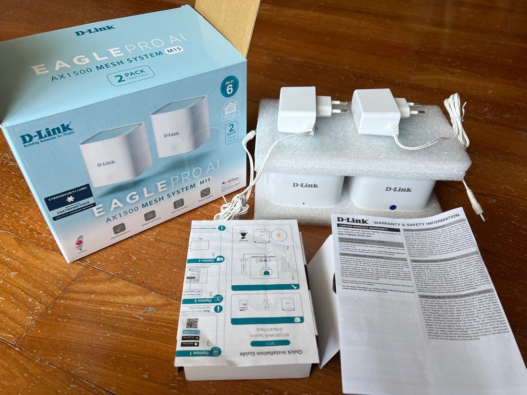 D-Link Wifi 6 Router (2 packs) Eagle Pro AI, Computers & Tech, Parts ...