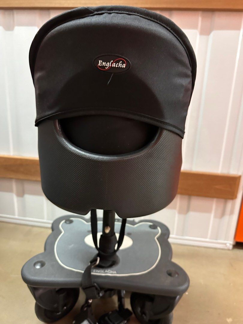 Englacha 2-in-1 Cozy 4 Wheel Rider Stroller Board & Seat, Babies & Kids ...