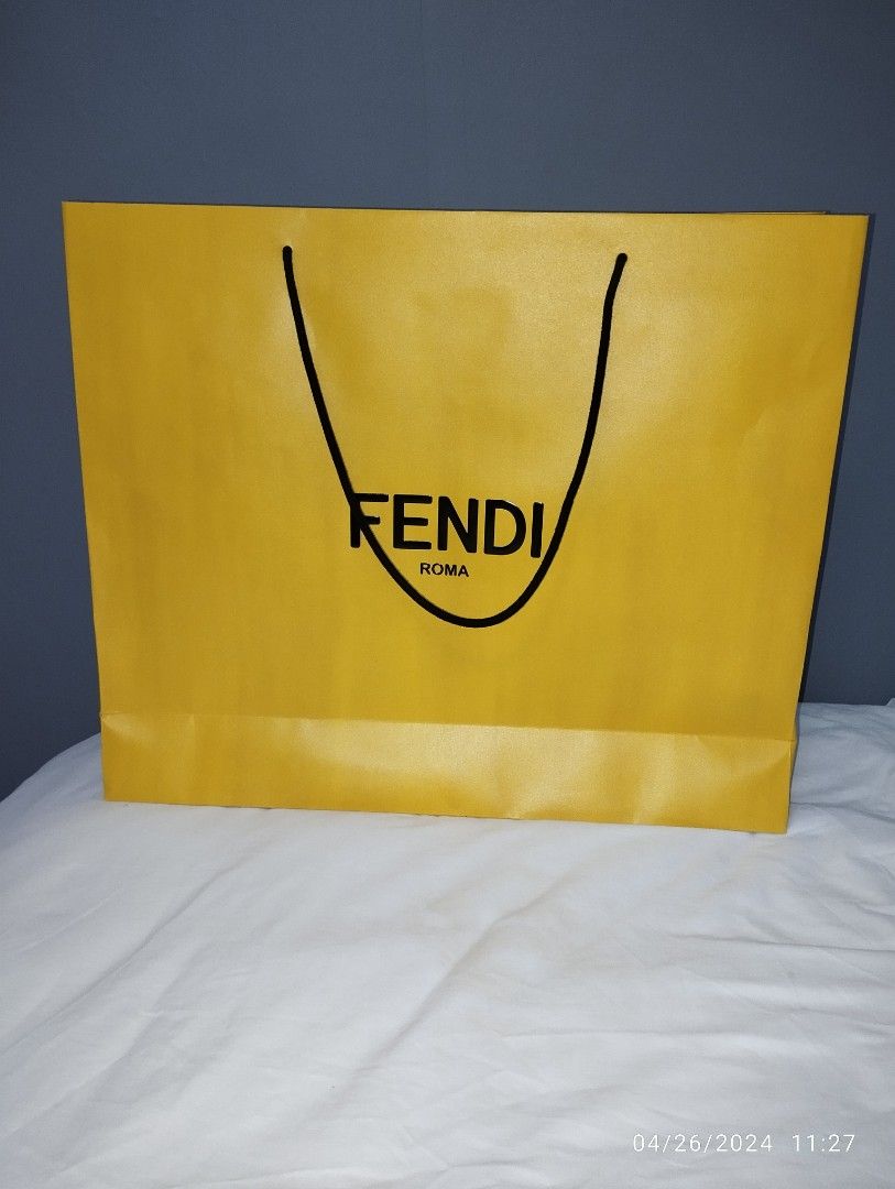 FENDI large paper bag, Luxury, Accessories on Carousell