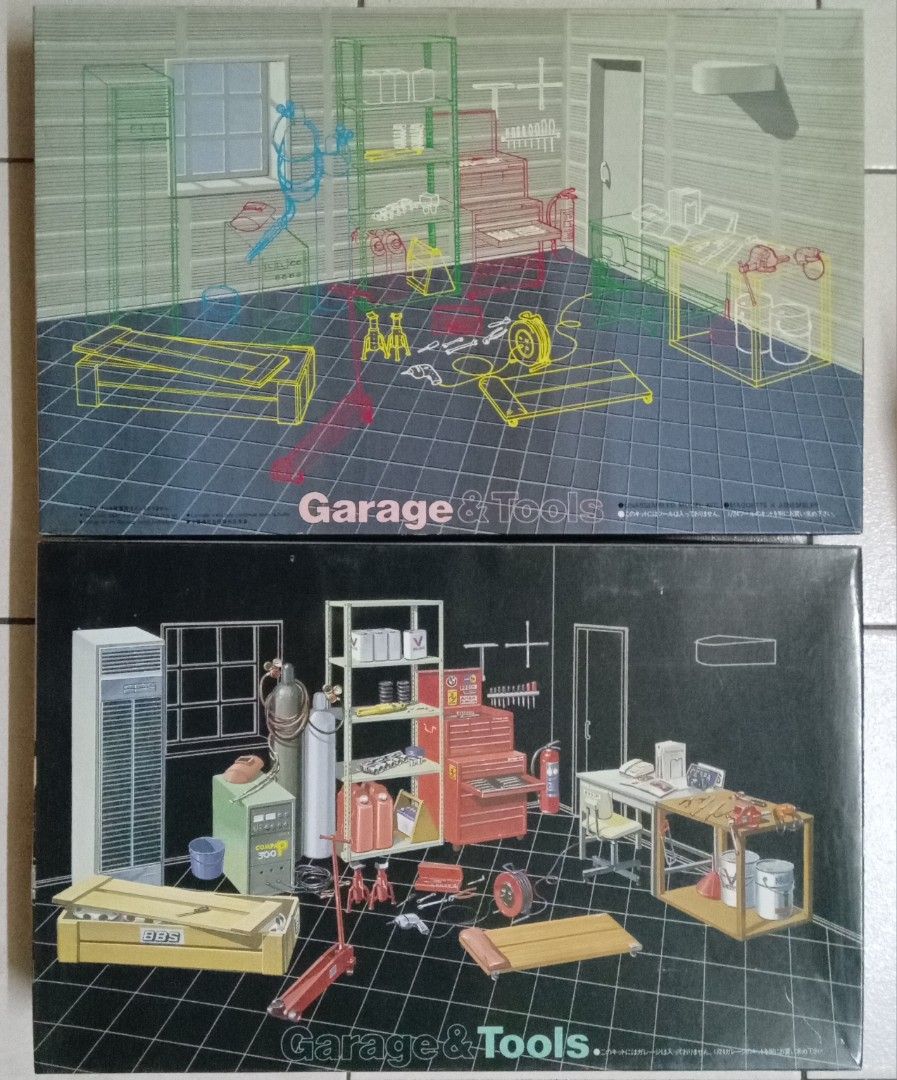 Fujimi Garage & Tools set, Hobbies & Toys, Toys & Games on Carousell