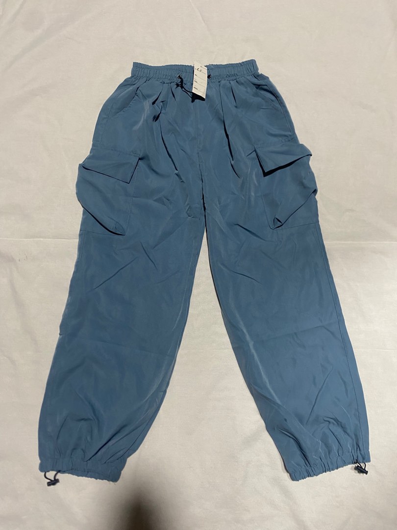 Garterized Parachute Cargo Pants, Women's Fashion, Bottoms, Other ...