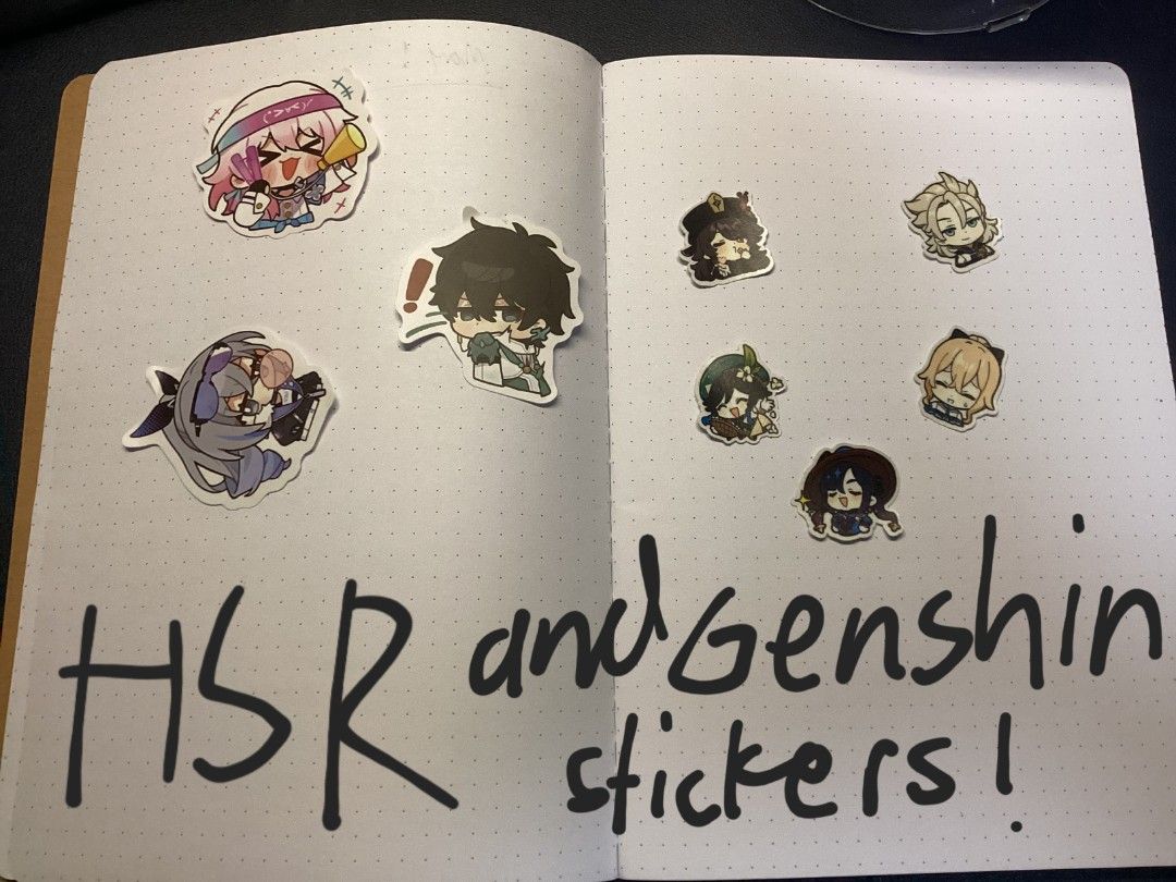 Hsr and Genshin Stickers !! WTS, Hobbies & Toys, Stationery & Craft ...