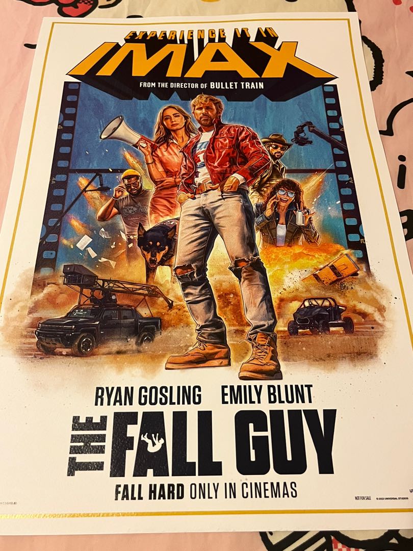Imax The Fall Guy 特技狂人poster, 興趣及遊戲, 玩具 & 遊戲類 - Carousell