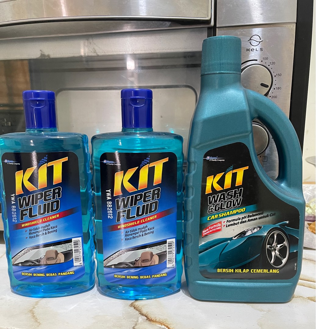 Kit wiper fluid & kit wash&glow, Aksesoris Mobil di Carousell