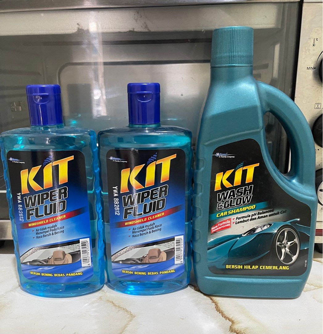 Kit wiper fluid & kit wash&glow, Aksesoris Mobil di Carousell