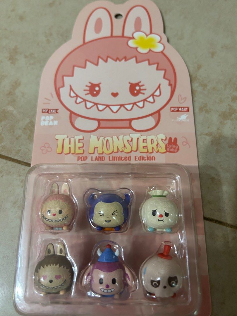 Labubu 萌粒 Tycoco Yaya Spooky PTS展會限定 pop bean lying baby the monsters ...