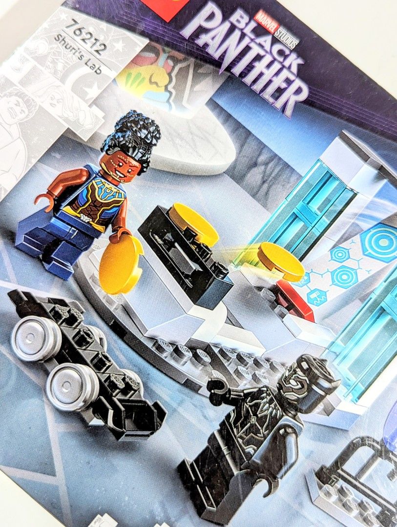 Lego Marvel Black Panther Shuri's Lab Construction Learning Toy with ...