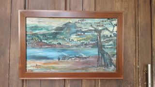 Lukisan nelayan karya Gunawan bagea cucu Hendra gunawan, Antik ...