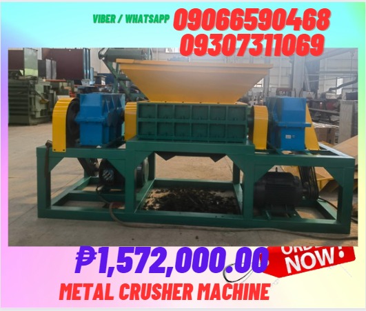 metal, plastic, rope cans carton or garbage shredder machine crusher ...