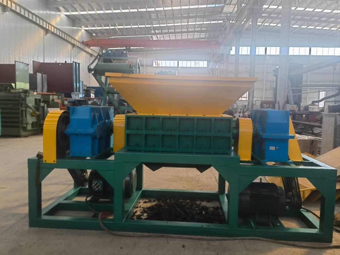 metal, plastic, rope cans carton or garbage shredder machine crusher ...