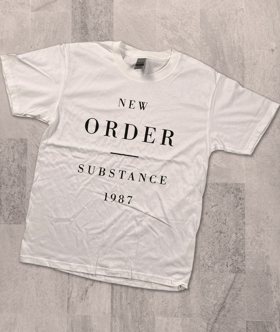 New Order Substance Band Tshirt, Men's Fashion, Tops & Sets, Tshirts ...
