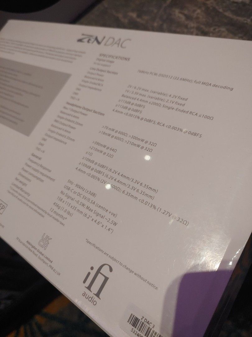 *New* Zen DAC V3 USB C with balanced preamp, Audio, Other Audio ...