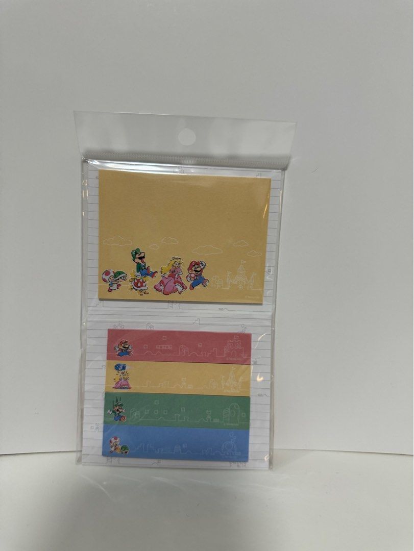 全新Nintendo Super Mario Post-it, 興趣及遊戲, 手作＆自家設計, 文具 - Carousell