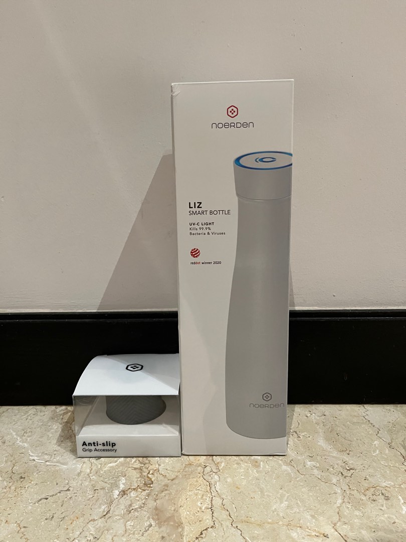 Noerden Liz UV-C Smart Bottle 480ml (Black), Furniture & Home Living, Kitchenware & Tableware ...