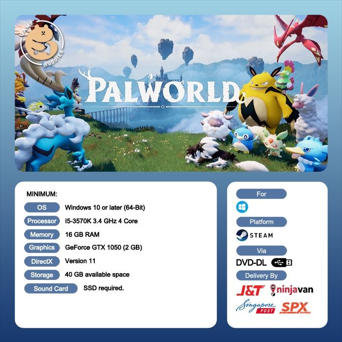 Palworld (All DLC Included) - Steam Version, Video Gaming, Video Games ...