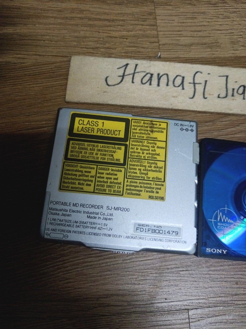 Panasonic SJ-MR200 mini disc, Audio, Portable Music Players on Carousell