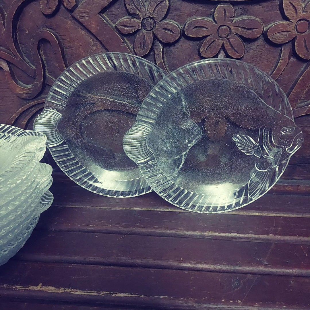 Piring Cantik Vintage ikan, Antik, Pajangan di Carousell