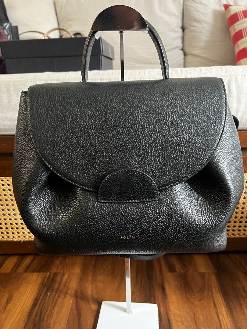 Polene Numero Un Black Textured, Luxury, Bags & Wallets on Carousell