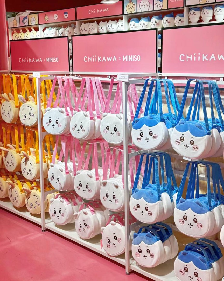 PREORDER Chiikawa Mascot Head Plush Sling Bag Chiikawa Hachiware Usagi ...