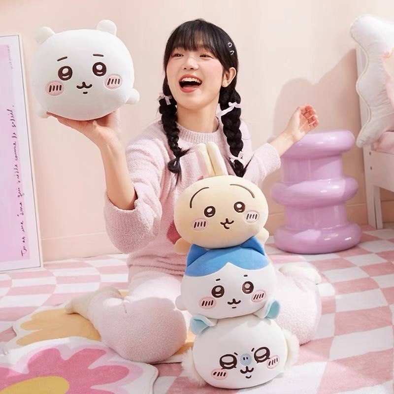 PREORDER Chiikawa Miniso Laying Plush Chiikawa Hachiware Usagi Momonga ...