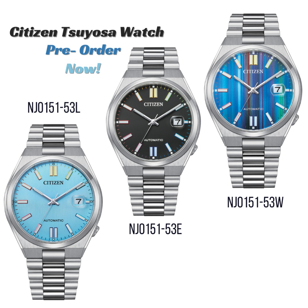 [PRE-ORDER] Citizen Automatic Tsuyosa Stainless Steel Mens Watch NJ0151 ...