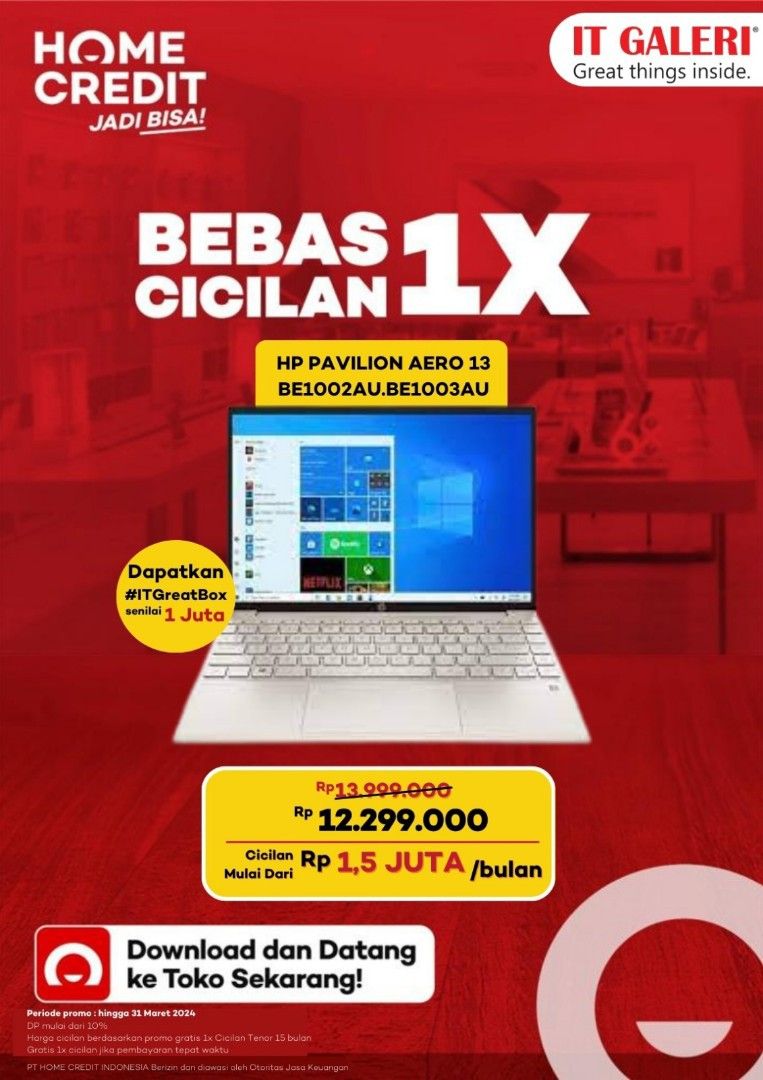 Promo Cicilan Bebas 1x Cicilan Laptop Lenovo Ideapad Slim 3i, Handphone ...