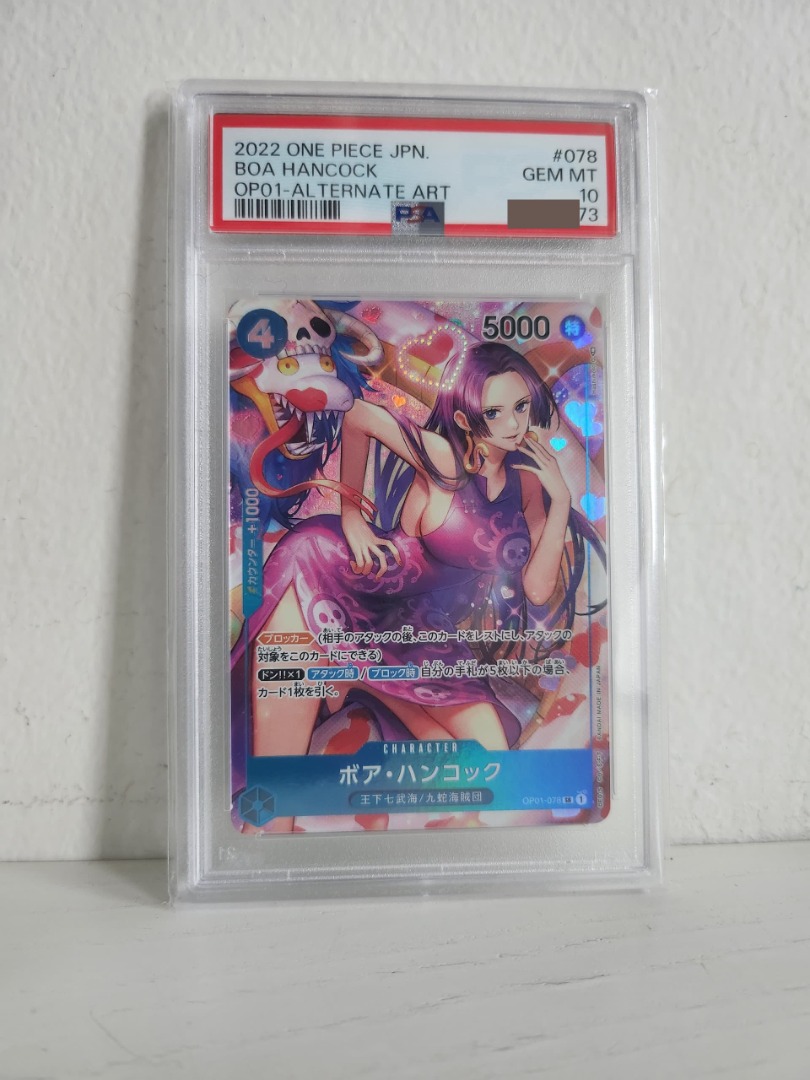 PSA 10 Boa Hancock OP01-078 2022 Japanese One Piece Card Game Alternate Art, Hobbies & Toys ...