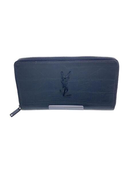 Saint Laurent YSl Croc Embossed Travel Wallet, Barang Mewah, Tas ...