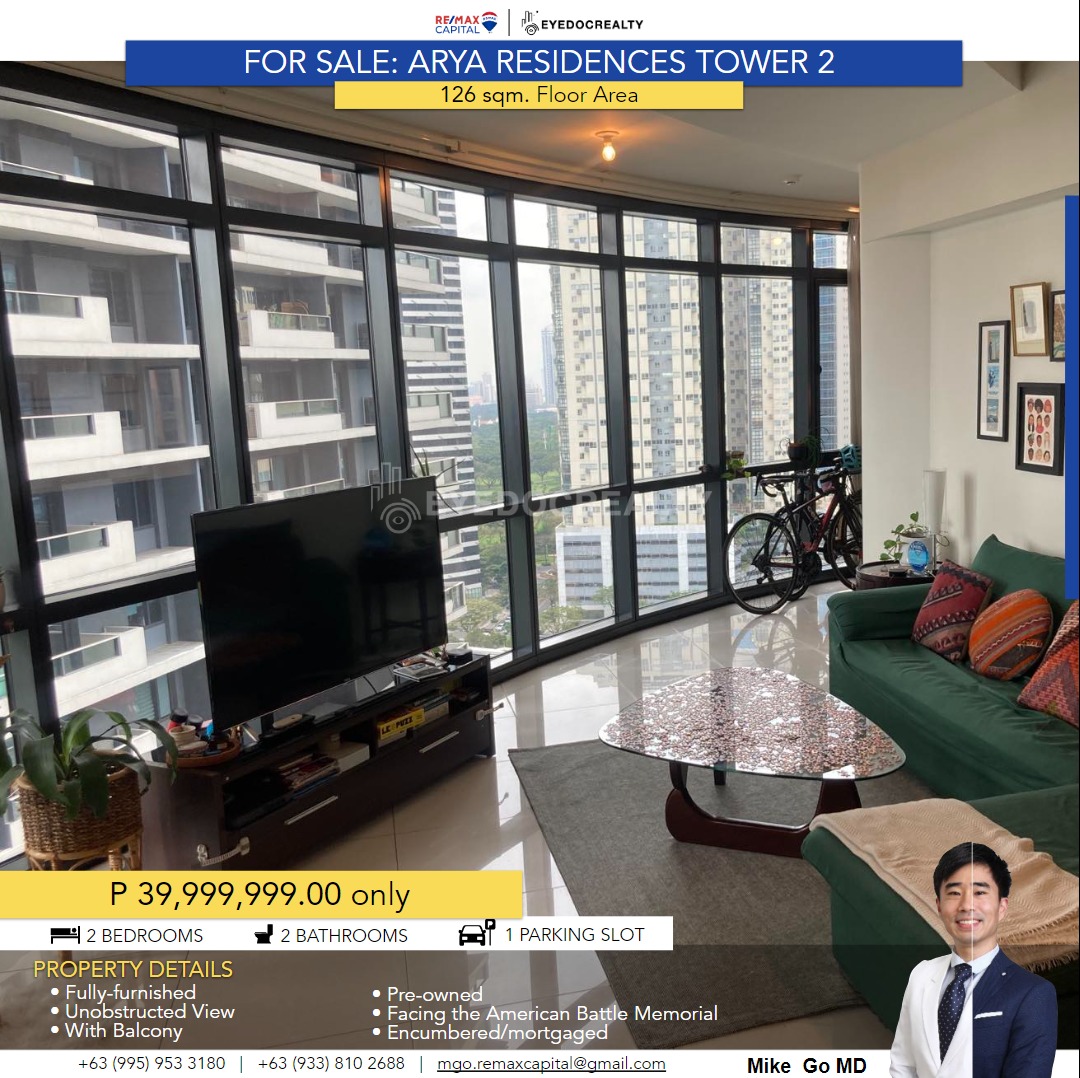 Sale: Arya Residences Tower 2, Property, For Sale, Apartments & Condos on Carousell