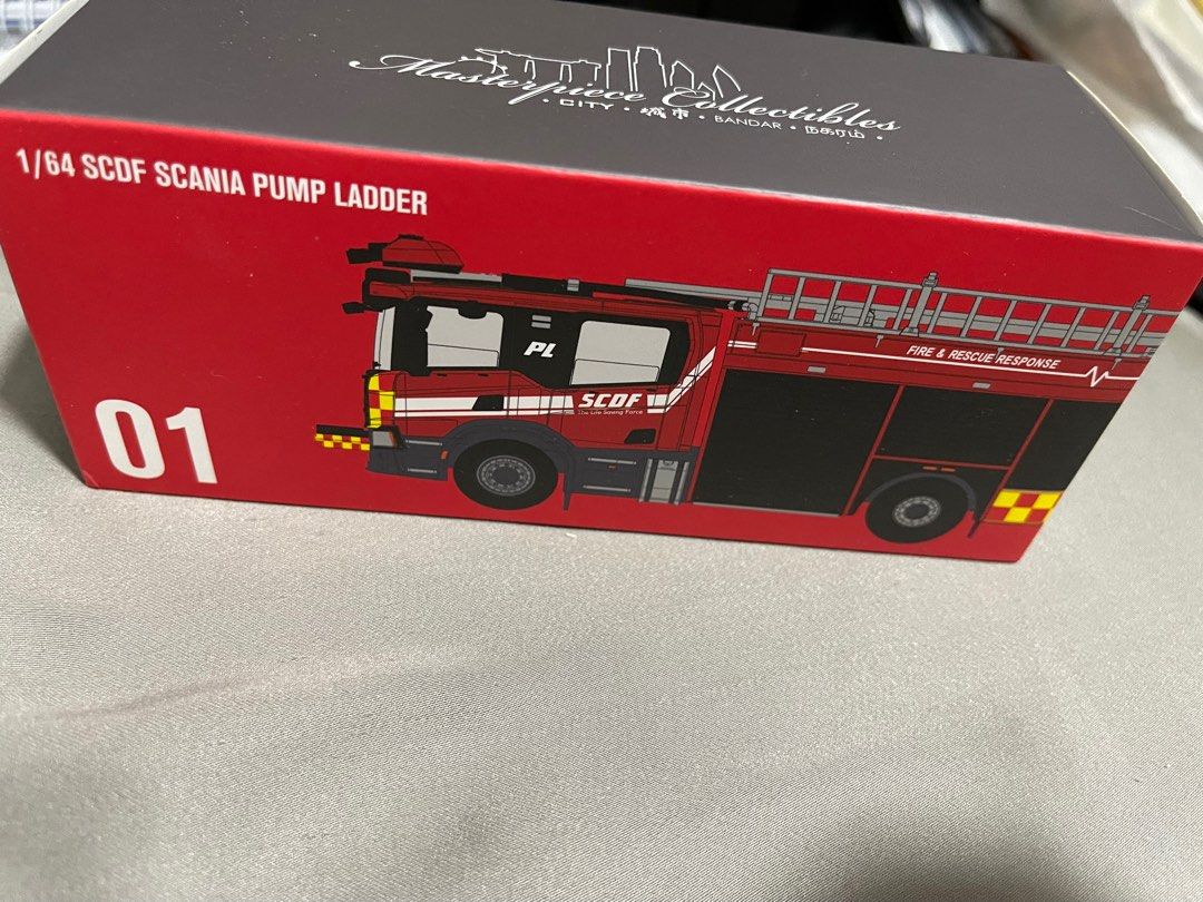 SCDF SCANIA PUMP LADDER TRUCK, Hobbies & Toys, Memorabilia ...