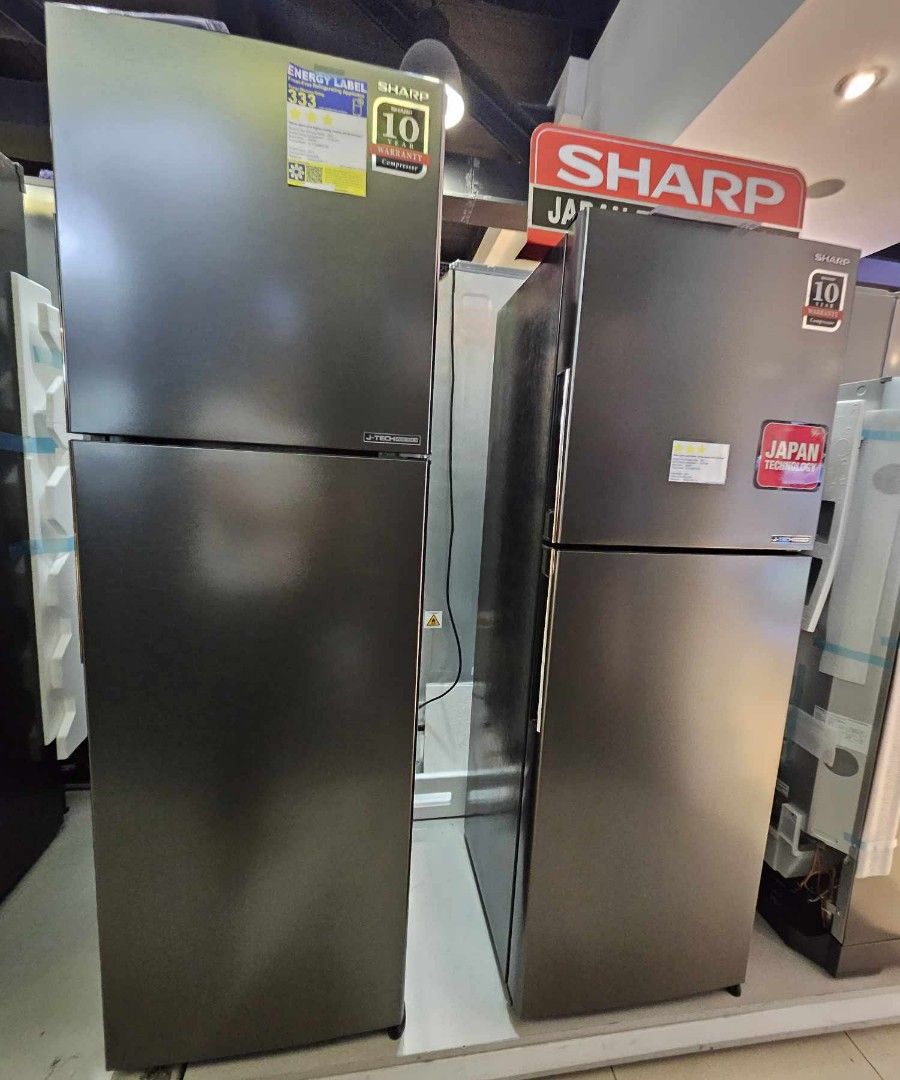 Sharp refrigerator two door no frost inverter and manual frost, TV ...