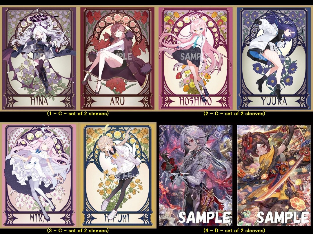 [Set] [PO till 28 April 2024] Comiket Sleeves doujin anime game ...