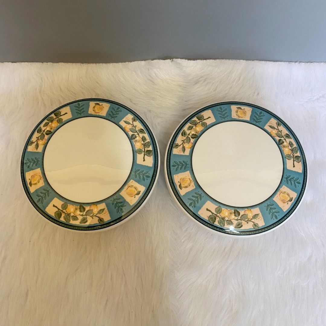 St James Hankook White Floral Bowls with Lid, Furniture & Home Living ...