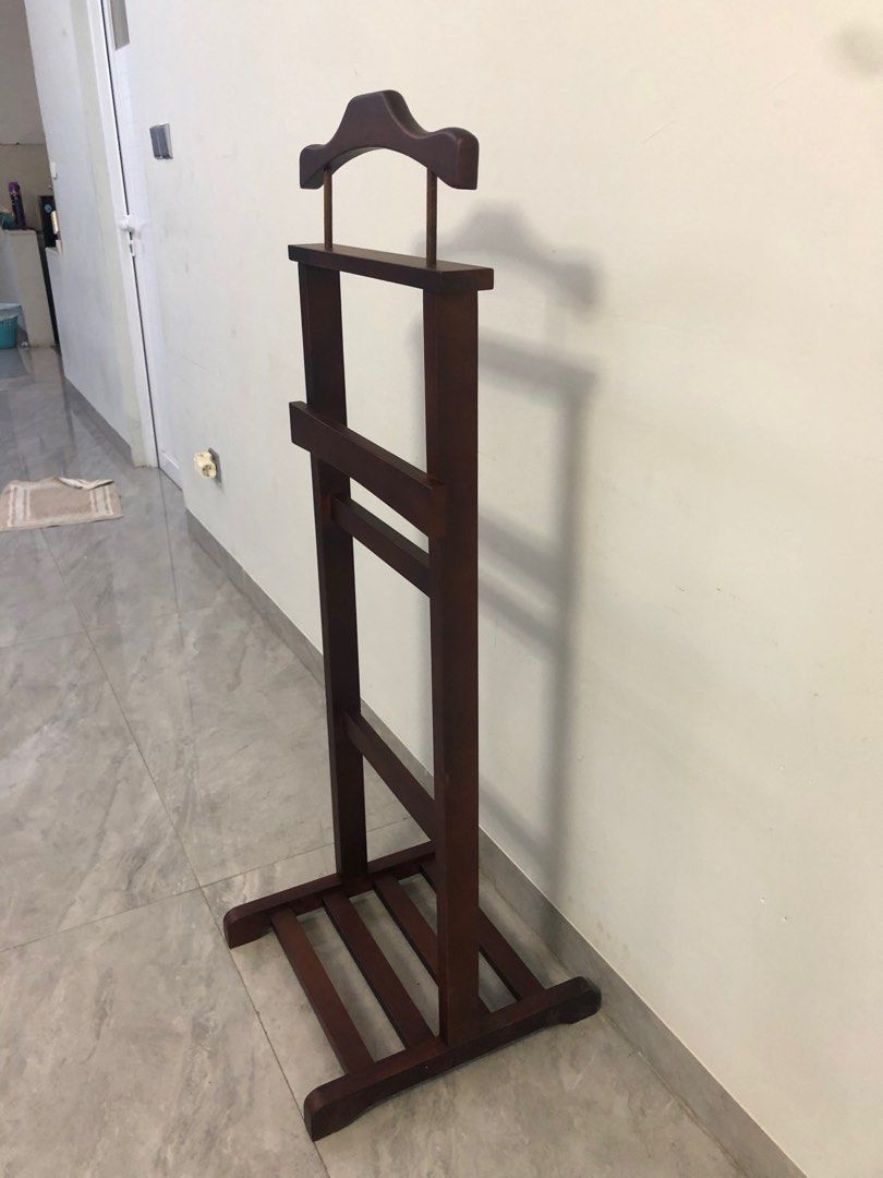 Suit Valet Stand Hanger Berdiri Gantungan Jas Rak Multiguna Pakaian ...