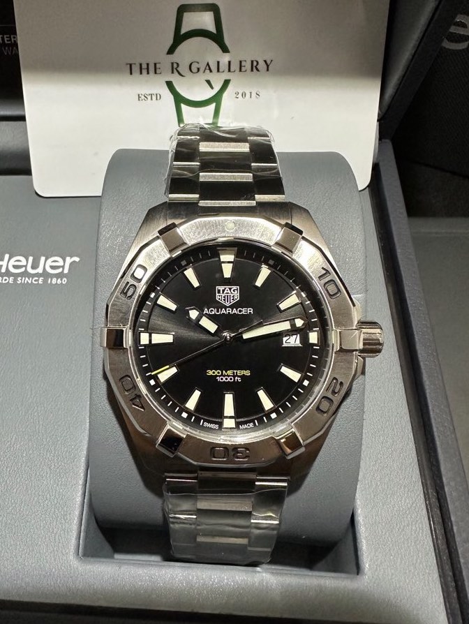 Tag Heuer Aquaracer 41mm Steel Quartz WBD1110.BA0928, Men's Fashion, Watches & Accessories ...