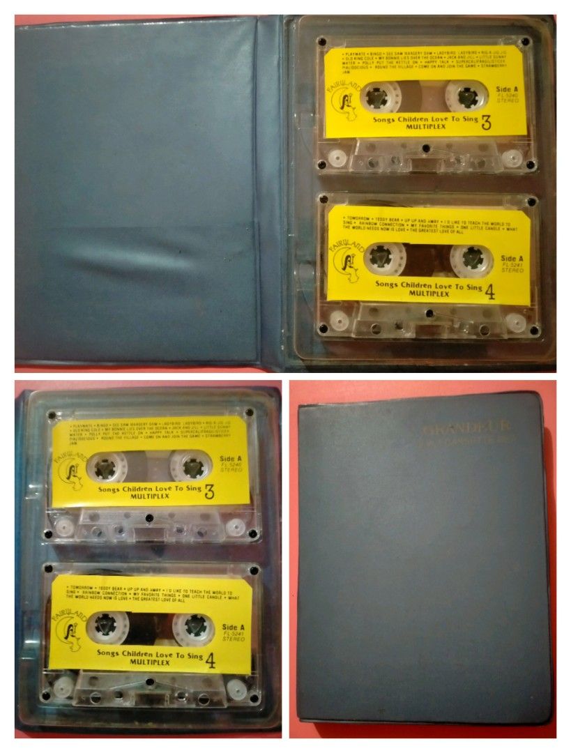 [TAKE ALL] Twin-Pack FairyLand Songs Children Love to Sing Multiplex Cassette Tape Music Album ...