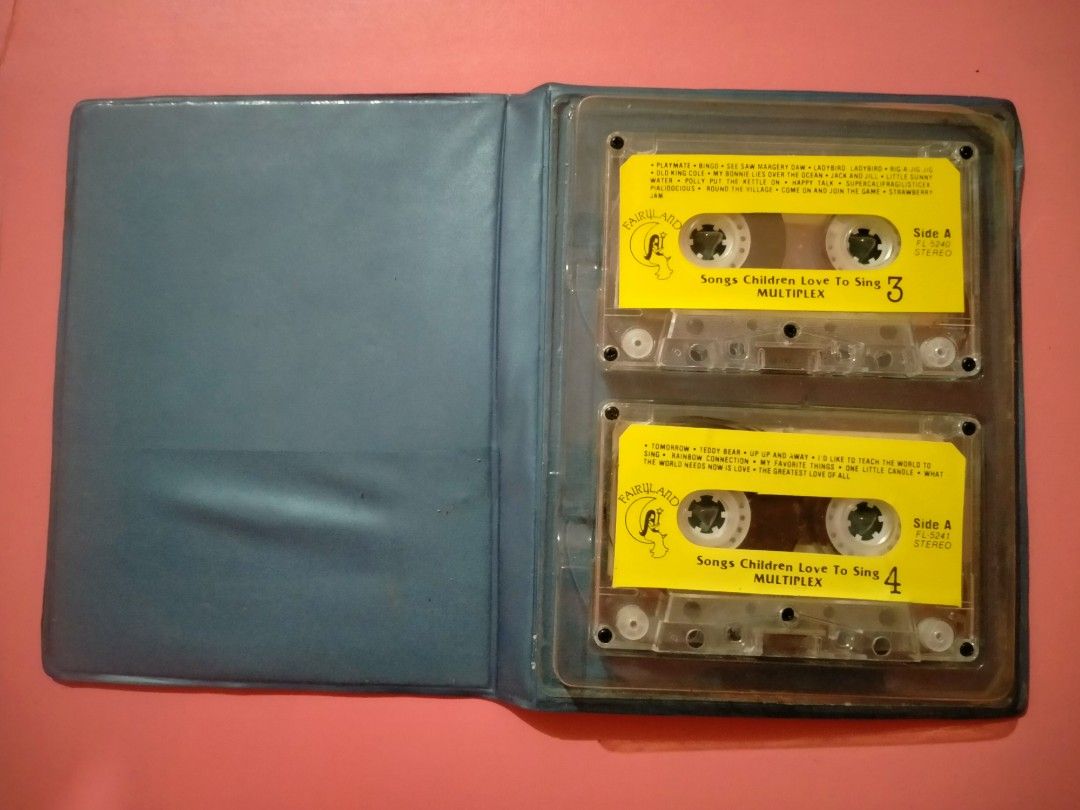 [TAKE ALL] Twin-Pack FairyLand Songs Children Love to Sing Multiplex Cassette Tape Music Album ...