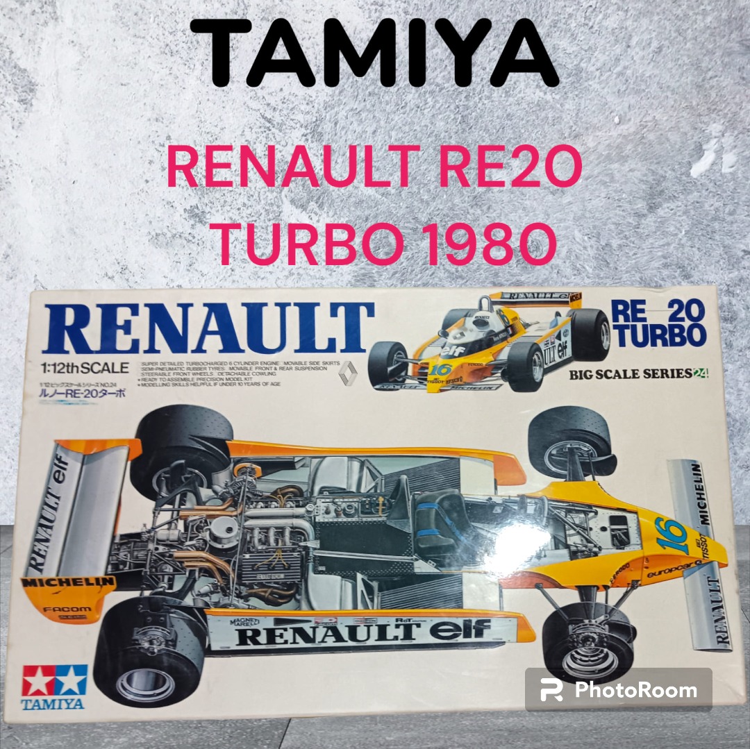 Tamiya 1/12 RENAULT Re20 Turbo Big Scale Model Kit BS1226 Re-20 2 ...