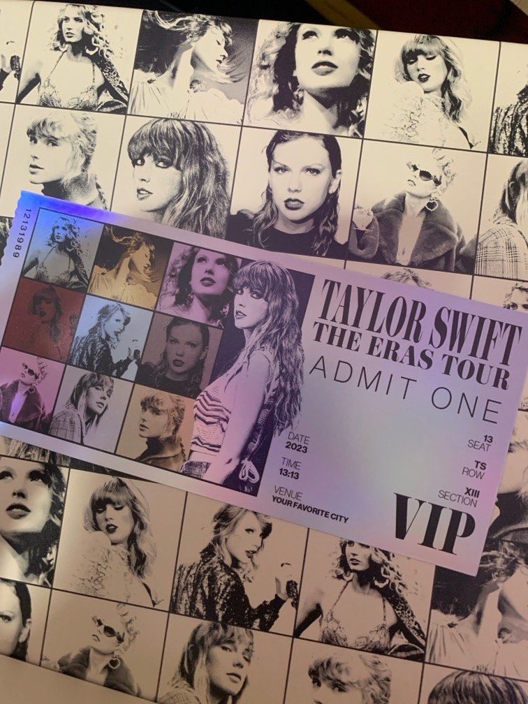 Taylor Swift VIP Merch Ticket (2023), Hobbies & Toys, Memorabilia ...