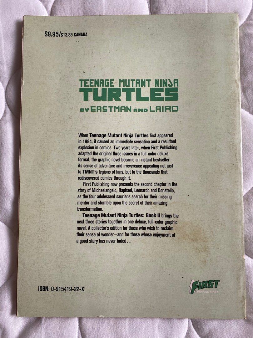 TMNT First graphic novel 1,2 &3, Hobbies & Toys, Books & Magazines ...