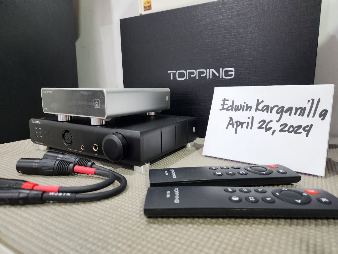 TOPPING A90 Discrete + Topping E50 MQA DAC Fully Balanced DAC+AMP Stack ...