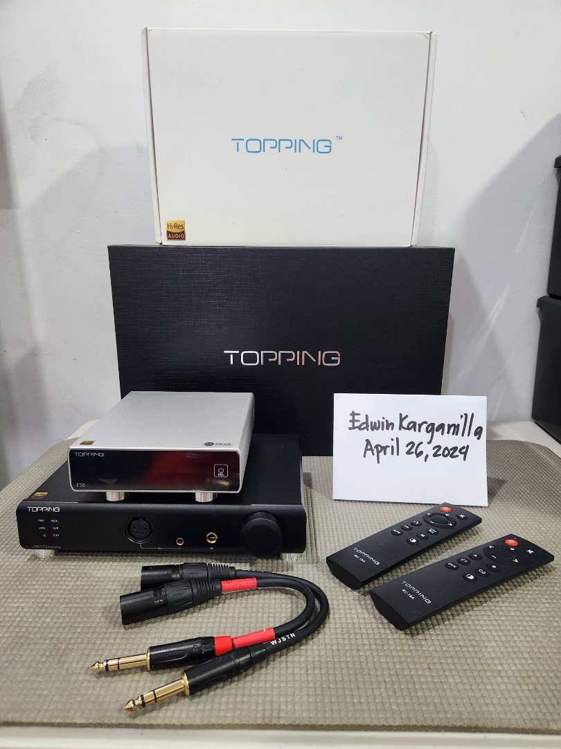 TOPPING A90 Discrete + Topping E50 MQA DAC Fully Balanced DAC+AMP Stack ...