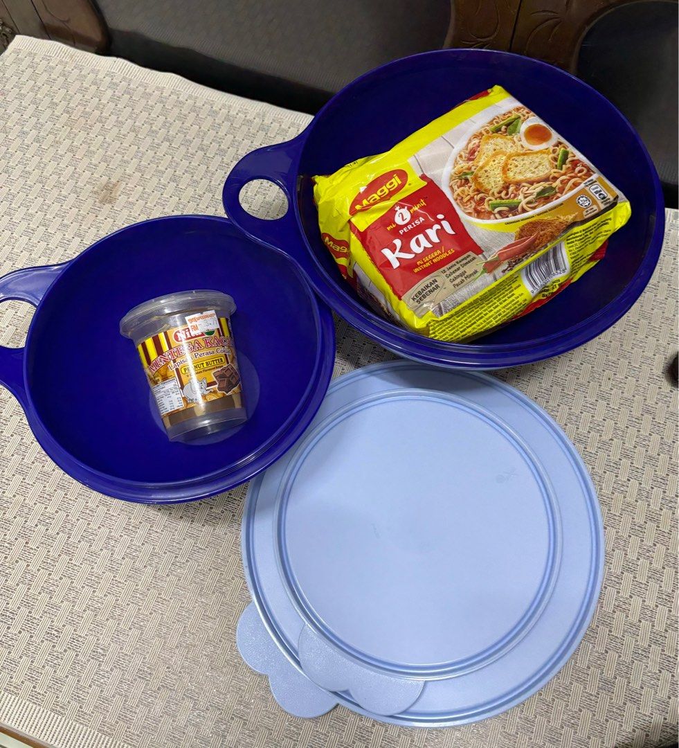 Tupperware Big 2pcs (1.4L & 3.0L), Furniture & Home Living, Kitchenware ...