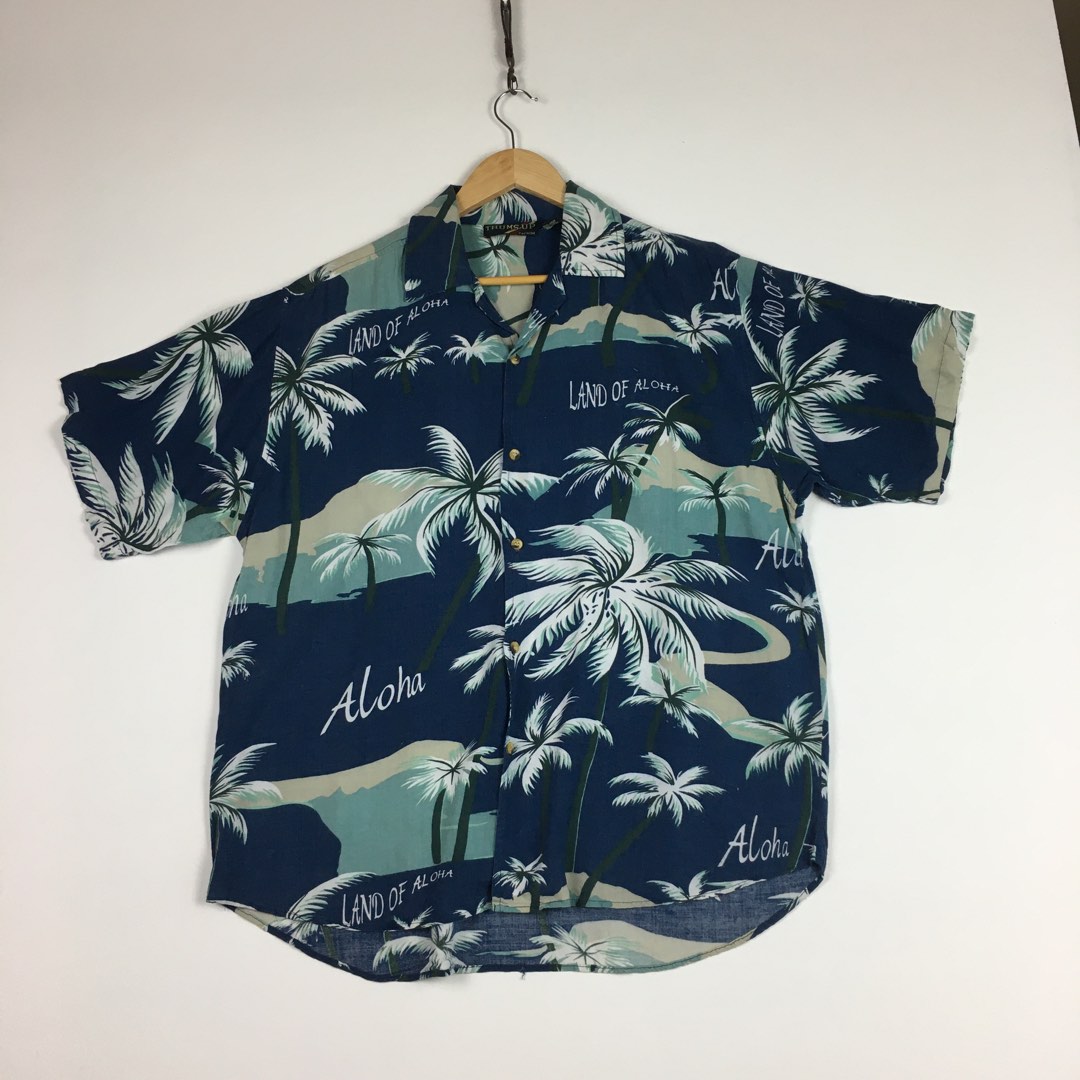 Vintage Land Of Aloha Hawaiin Shirt, Men's Fashion, Tops & Sets, Formal ...