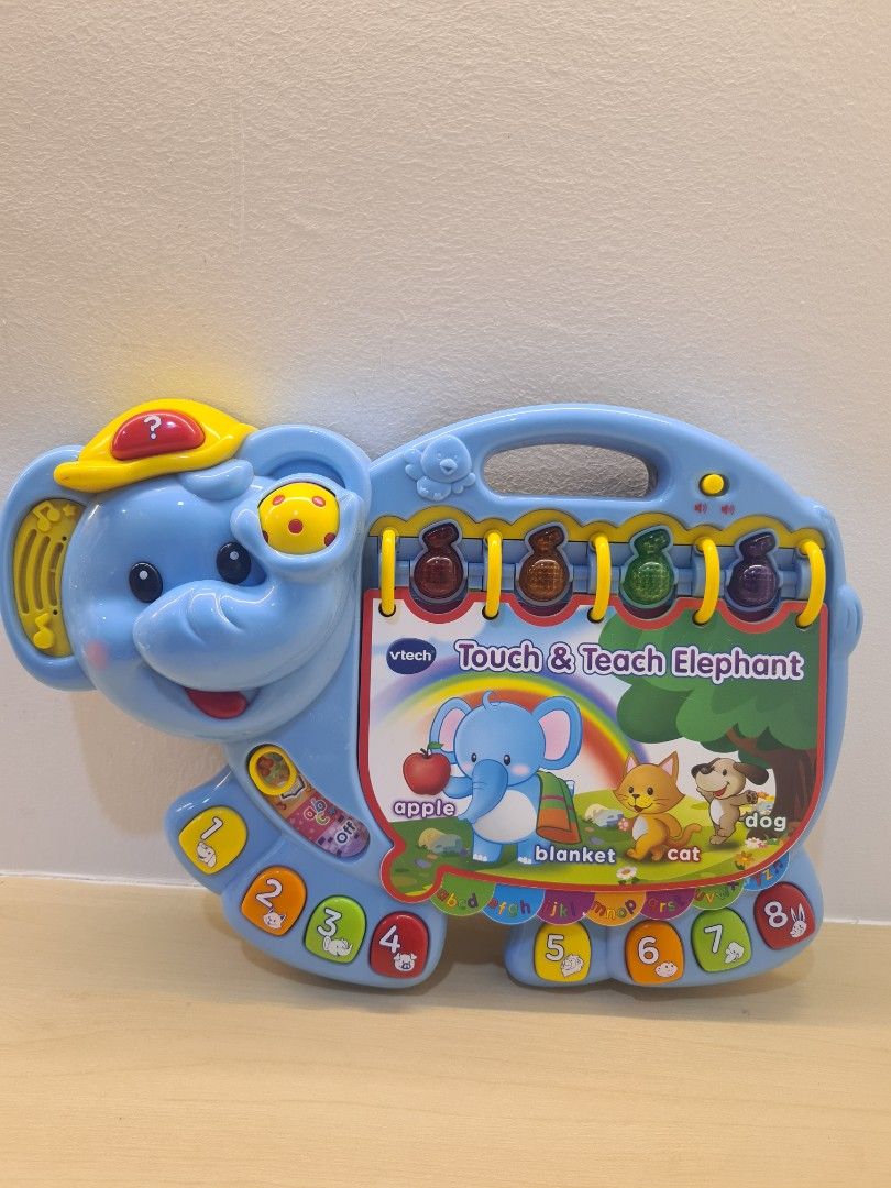 Vtech Touch And Teach Elephant, Hobbies & Toys, Toys & Games on Carousell