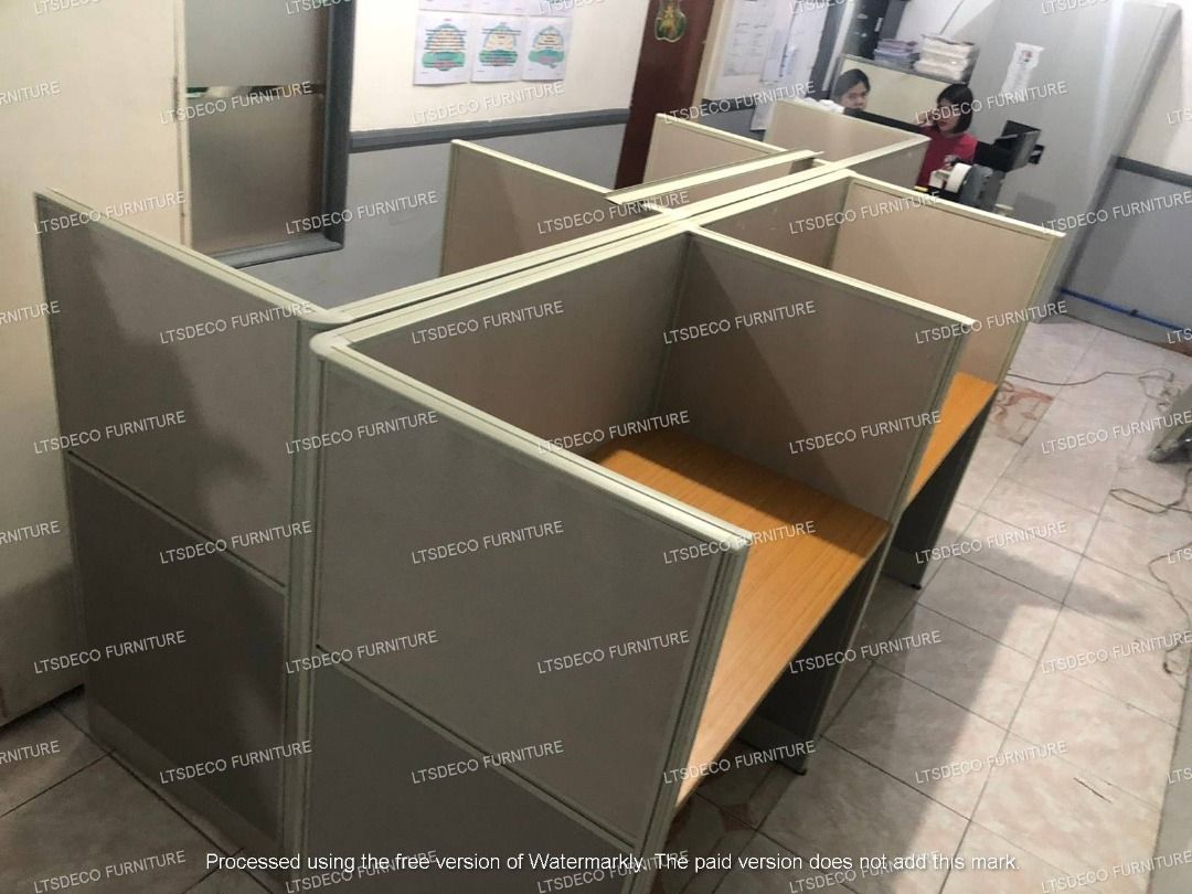 WORKSTATION OFFICE TABLE - OFFICE PARTITION, Furniture & Home Living ...