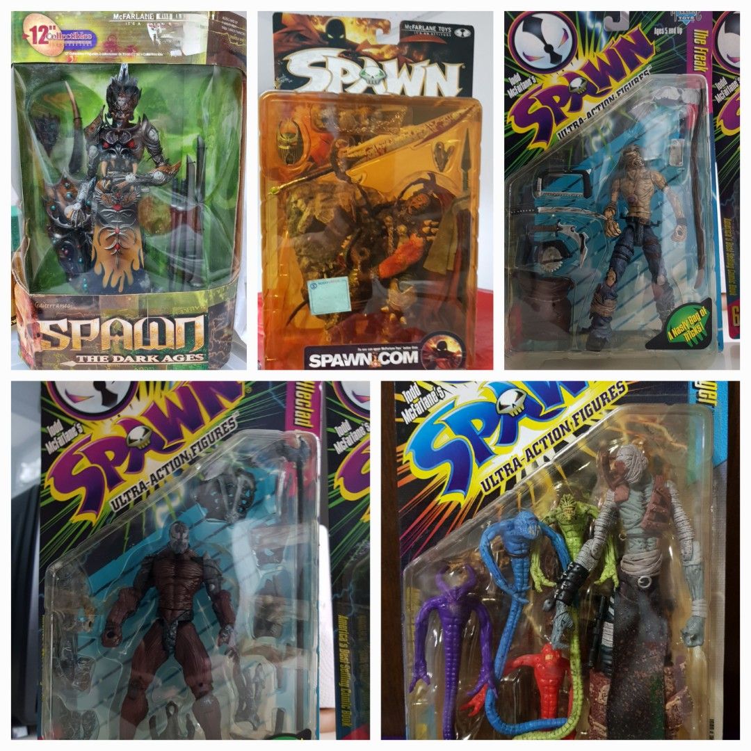 12" Mandarin Spawn, Medieval Spawn, The Freak, Grave Digger & Battle ...
