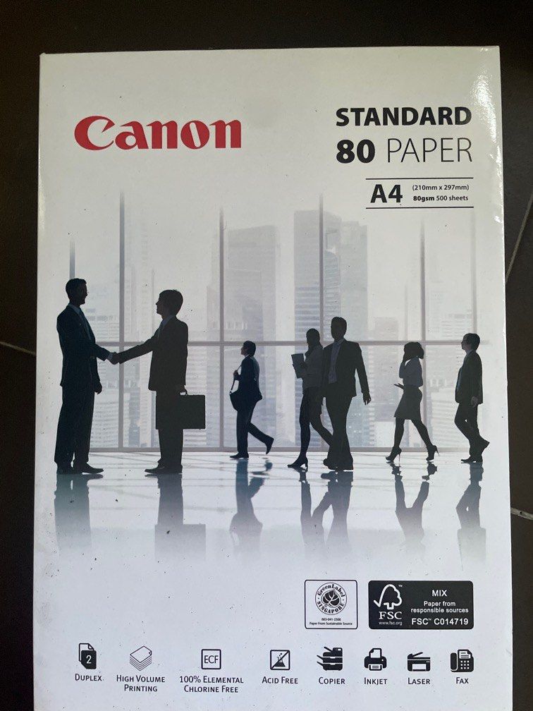3 x Canon Standard A4 80gsm 500 Sheet, Hobbies & Toys, Stationery ...