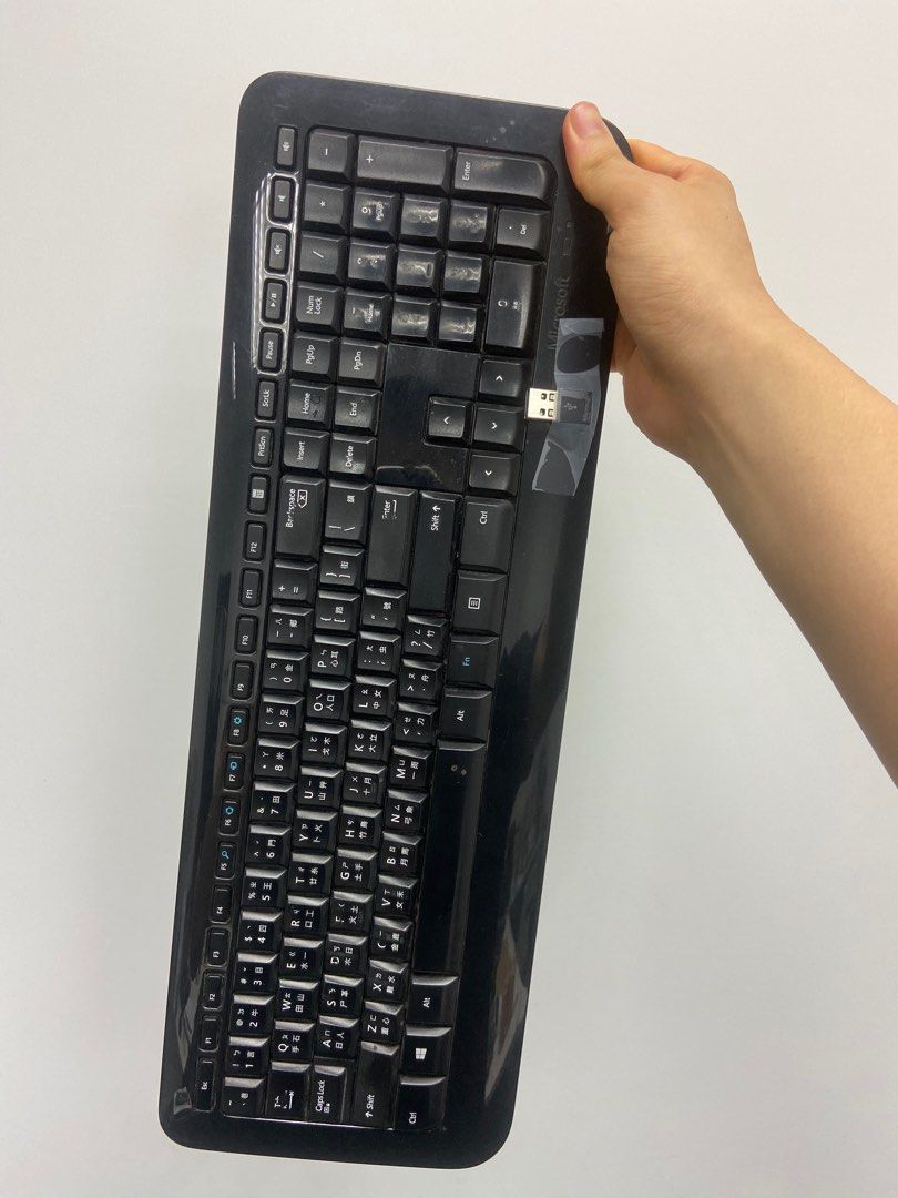 Microsoft 無線鍵盤 wireless keyboard 3A電芯, 電腦＆科技, 電腦周邊及配件, 電腦鍵盤及相關產品 ...